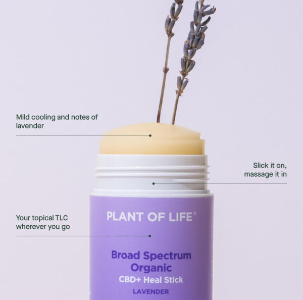 CBD Topical Canada | Broad Spectrum CBD Heal Stick+ | PLANT OF LIFE